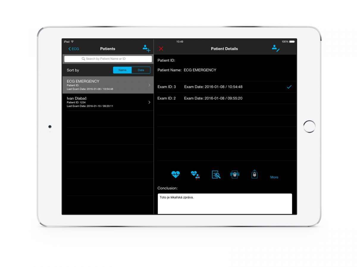 Cardio­Point – iPad – GUI | Divan Design