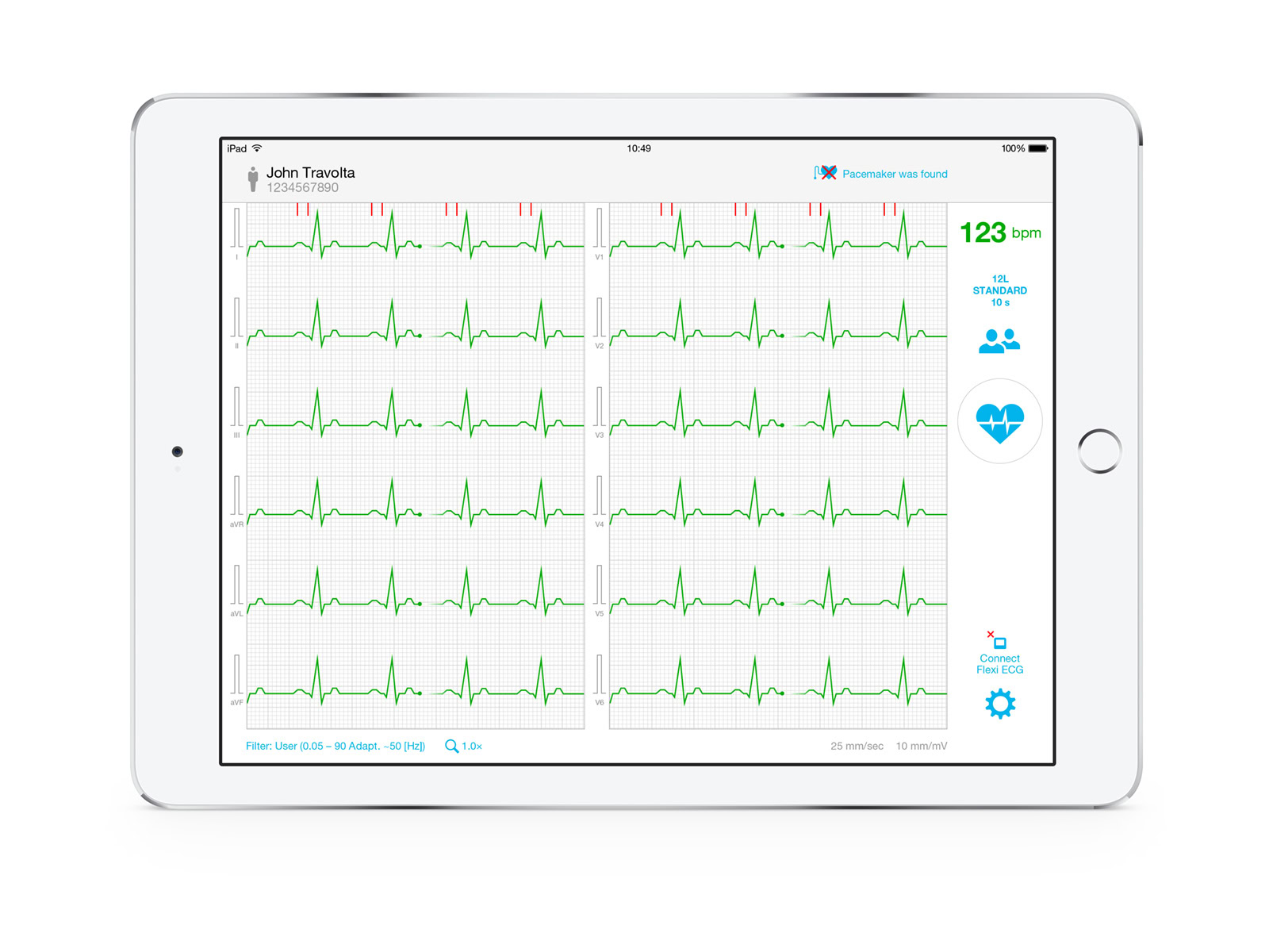 Cardio­Point – iPad – GUI | Divan Design